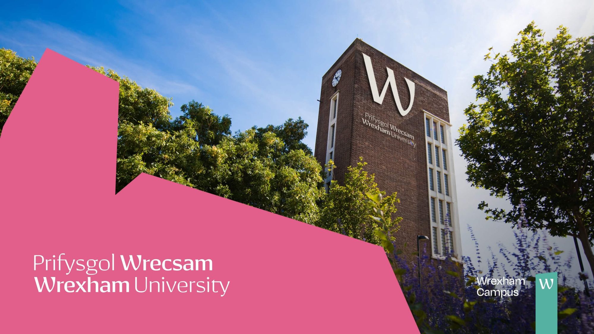 Wrexham University | Renaming and reinventing a brand visualdesigndough