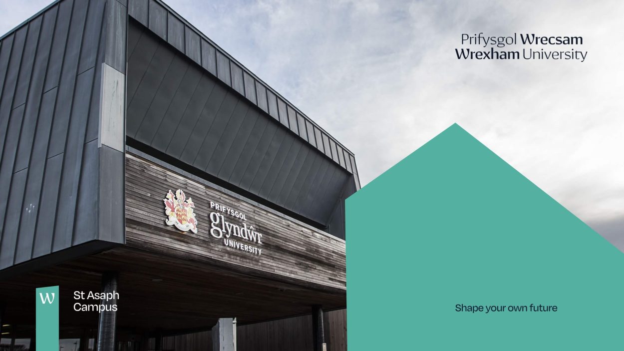 Wrexham University | Renaming and reinventing a brand visualdesigndough