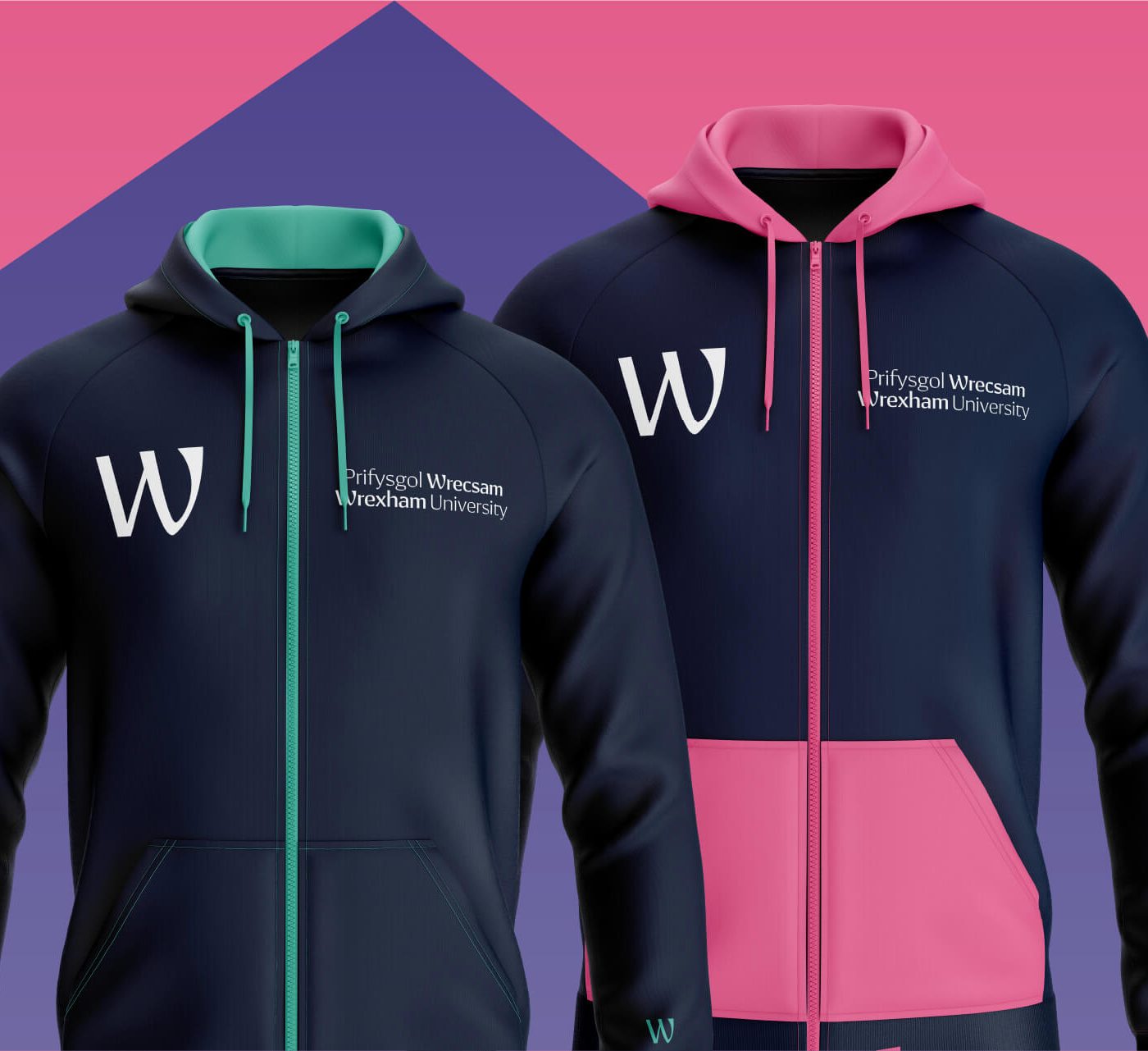 Wrexham University | Renaming and reinventing a brand visualdesigndough